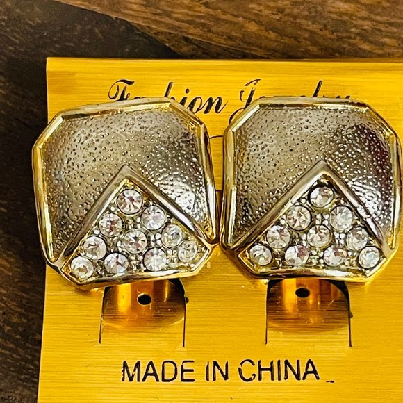 Vintage Jewelry | Jewelry | Vintage Silver Gold Tone Rhinestones ...